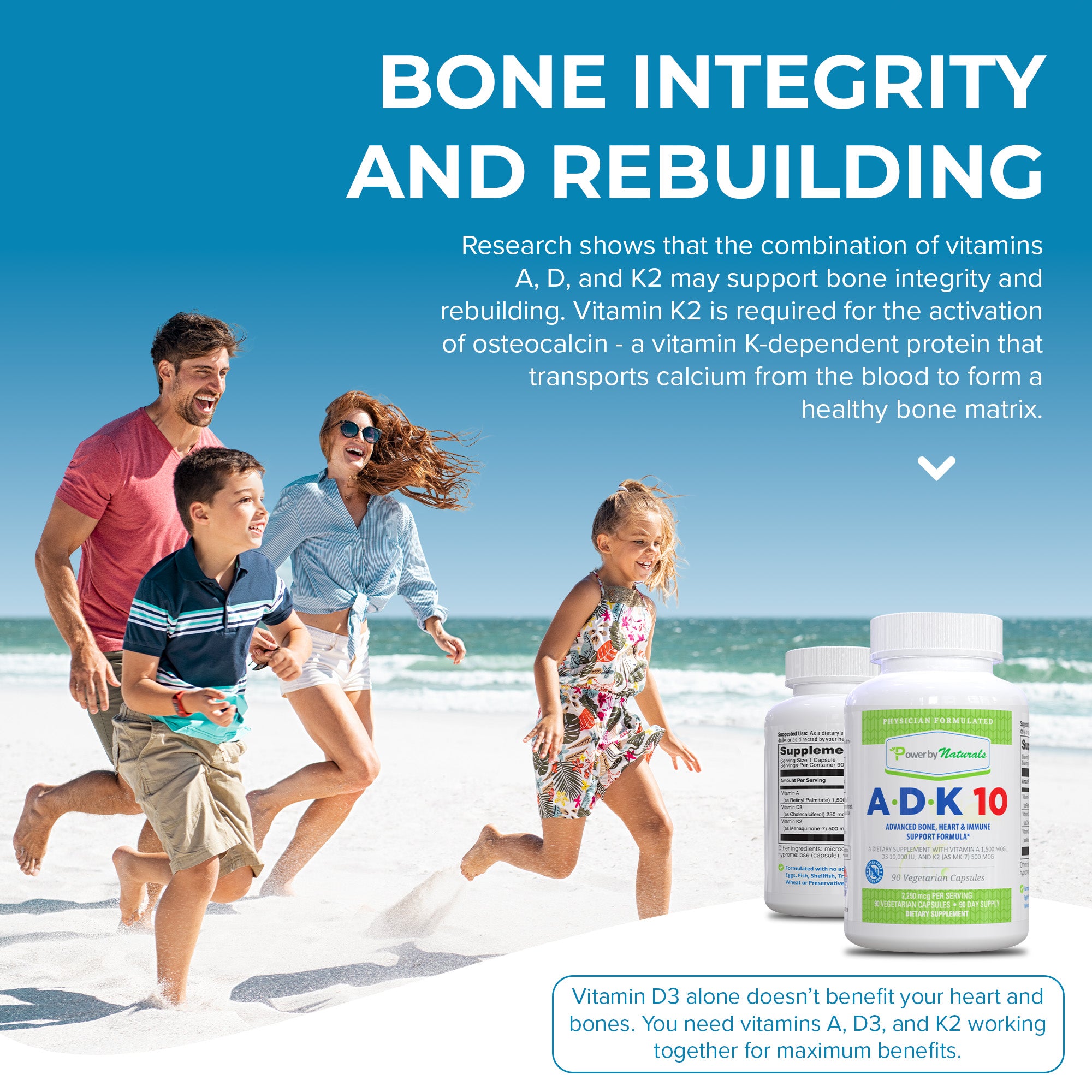 ADK-10: Vitamin D3 K2 and Vitamin A - Ultimate Bone, Heart & Immune ...