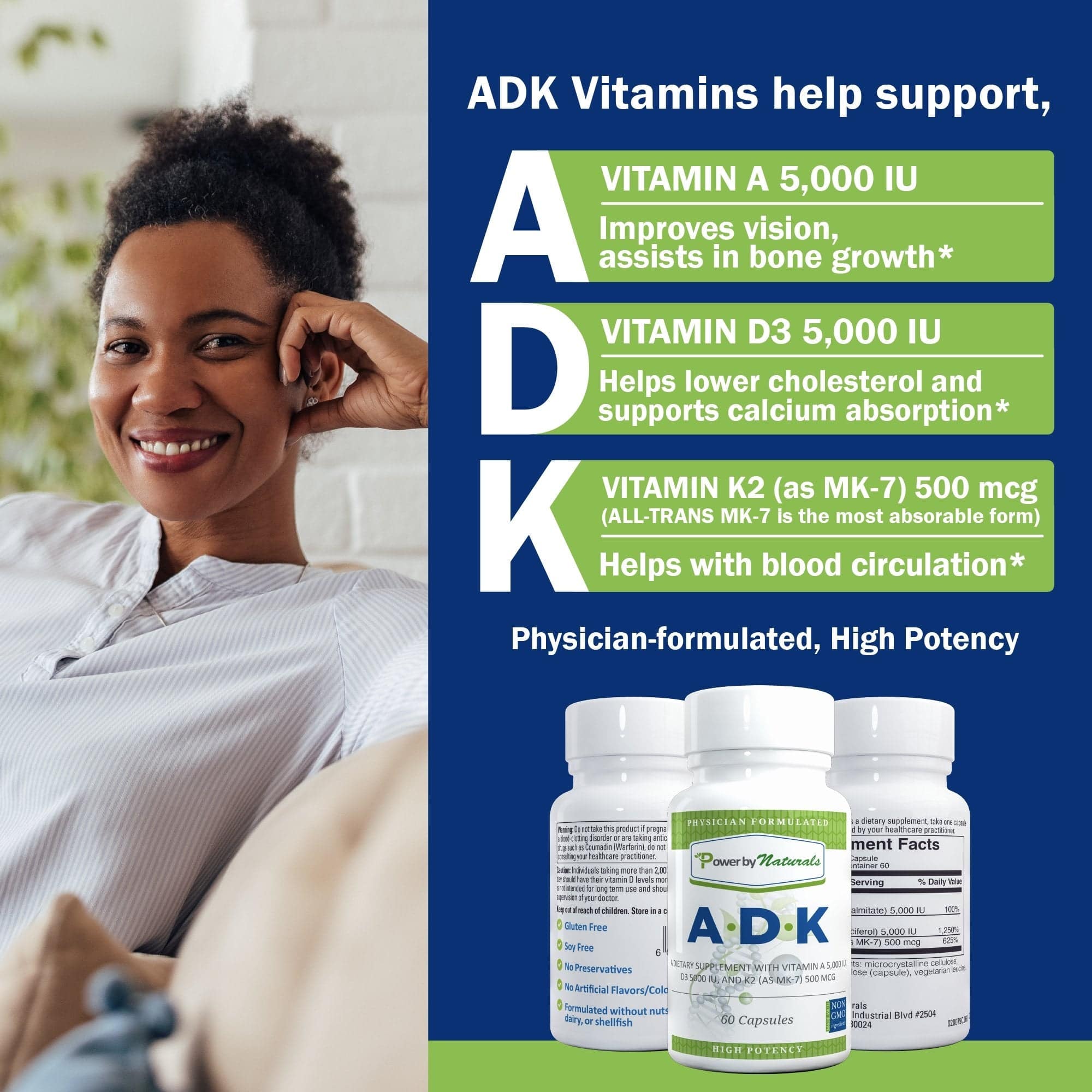 ADK: Vitamin D3 K2 and Vitamin A | Bone, Heart, Immunity