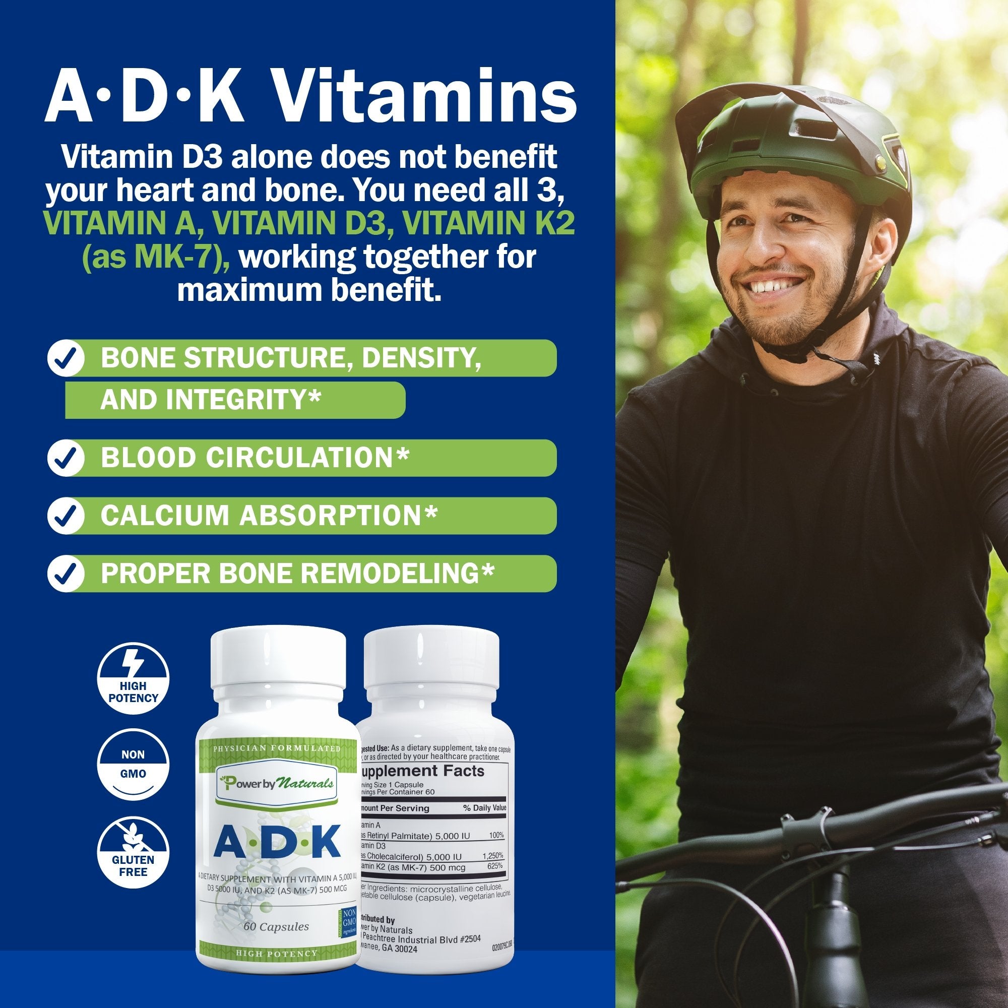 ADK: Comprehensive Health Support Capsules - 60 Capsules